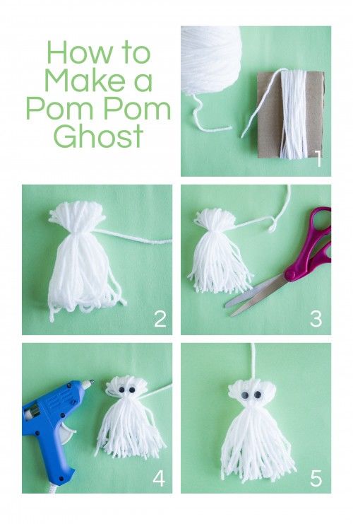 How To Make A Ghost Pom Pom Pictures, Photos, and Images for Facebook ...