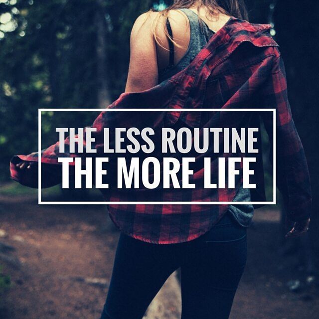 The Less Routine, The More Life Pictures, Photos, and Images for ...