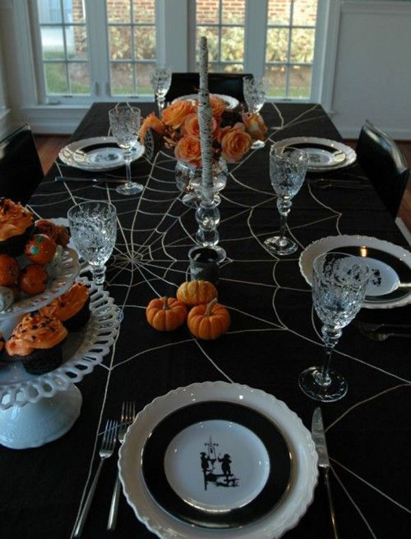 Beautiful Spiderweb Halloween Tablescape Pictures, Photos, and Images ...