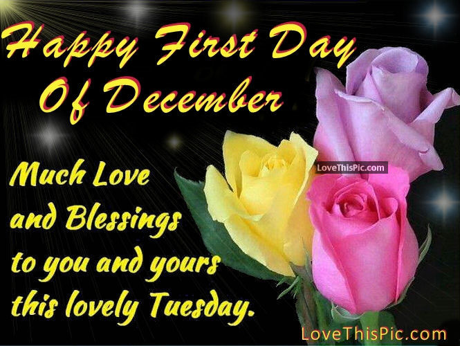 Happy First Day Of December Happy Tuesday Pictures, Photos, and Images ...