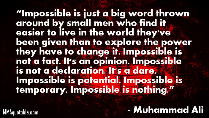 Muhammad Ali Quotes Impossible