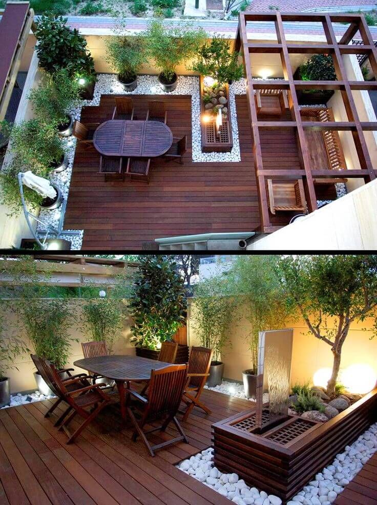 Brown Wood Patio With Overhead View Pictures, Photos, and Images for ...