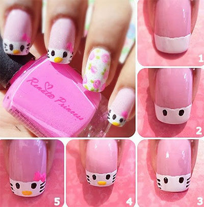 DIY Easy Hello Kitty Nail Art Pictures, Photos, and Images for Facebook ...