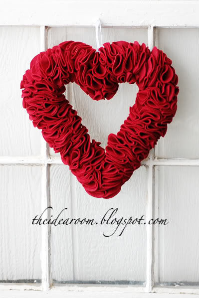 Ruffled Heart Wreath For Valentine's Day Pictures, Photos, and Images ...
