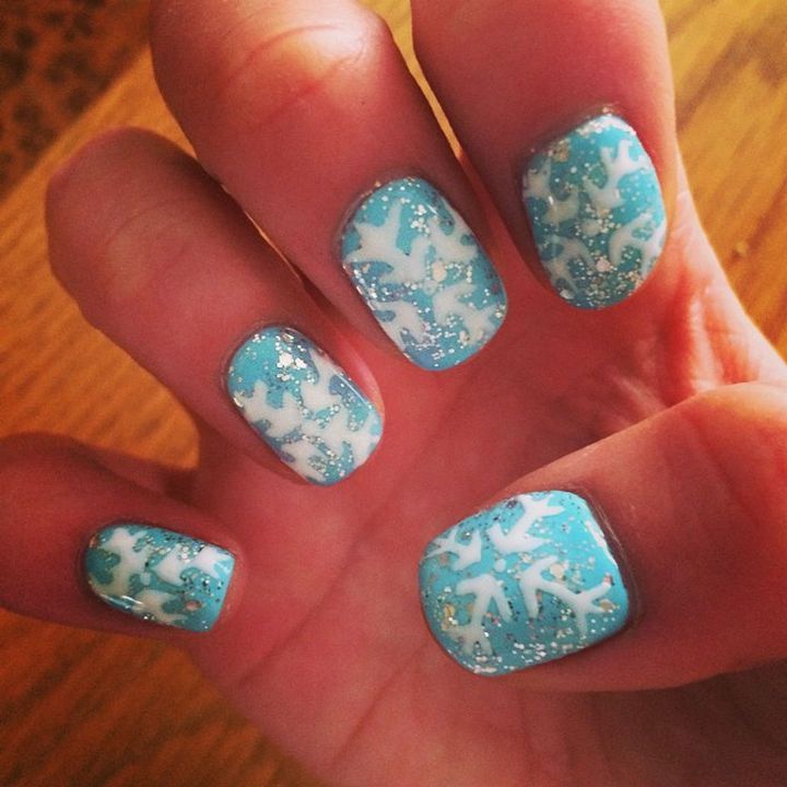 Blue Snowflake Shellac Nails Pictures, Photos, and Images for Facebook ...