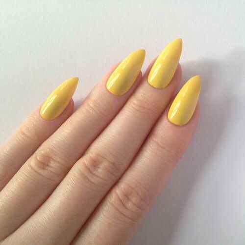 Yellow Stiletto Nails Pictures, Photos, and Images for Facebook, Tumblr ...