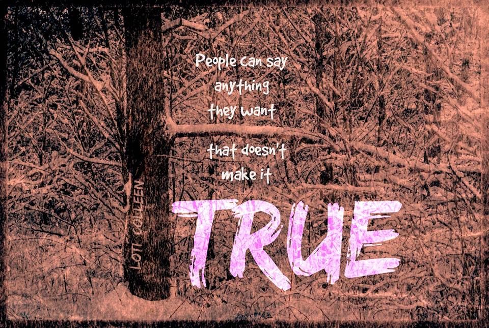 People Can Say Whatever They Want Is Doesnt Make It True Pictures ...