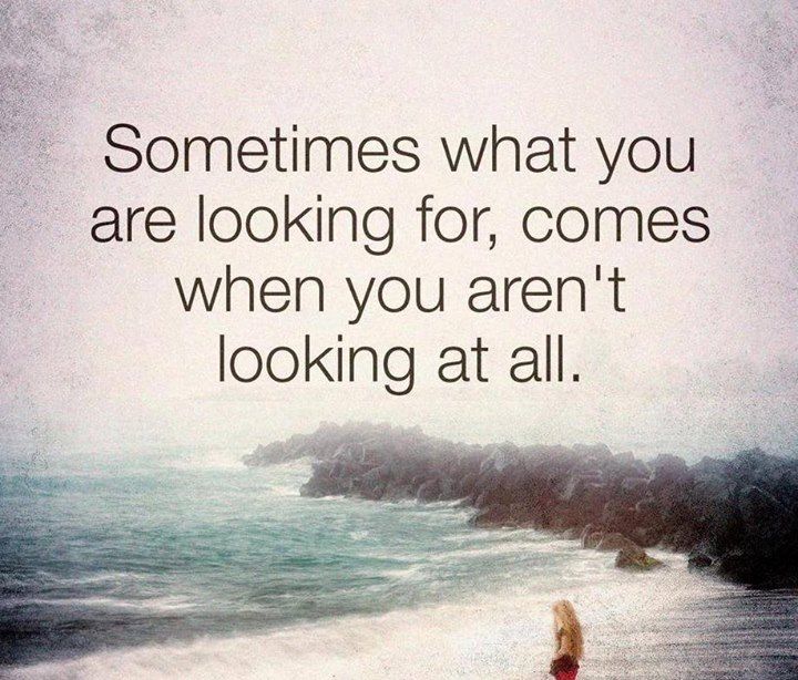 Sometimes What You Are Looking For, Comes When You Aren't Looking At ...