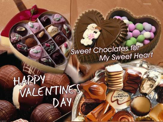 Sweet Chocolates For My Sweetheart, Happy Valentines Day Pictures ...