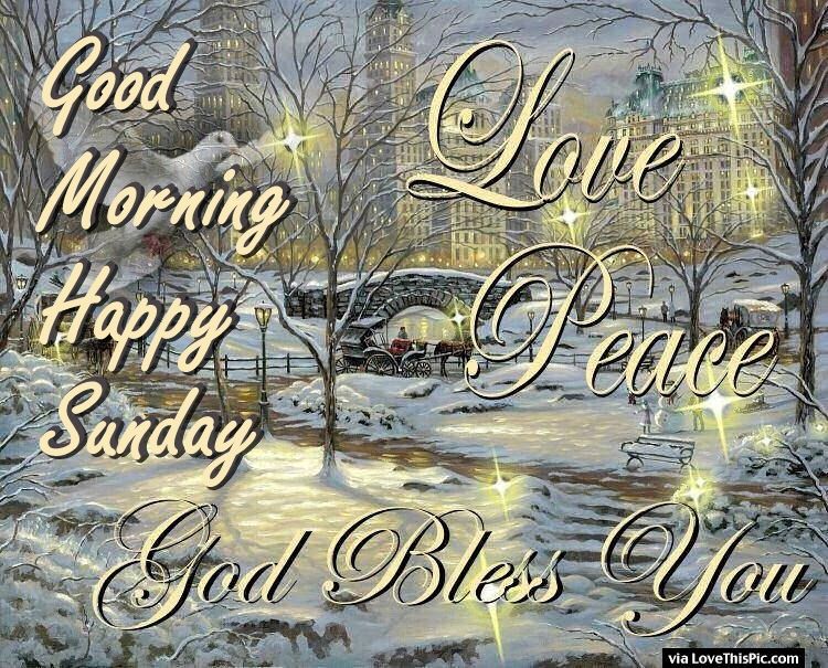 Good Morning Happy Sunday Peace And Love Pictures, Photos, and Images ...