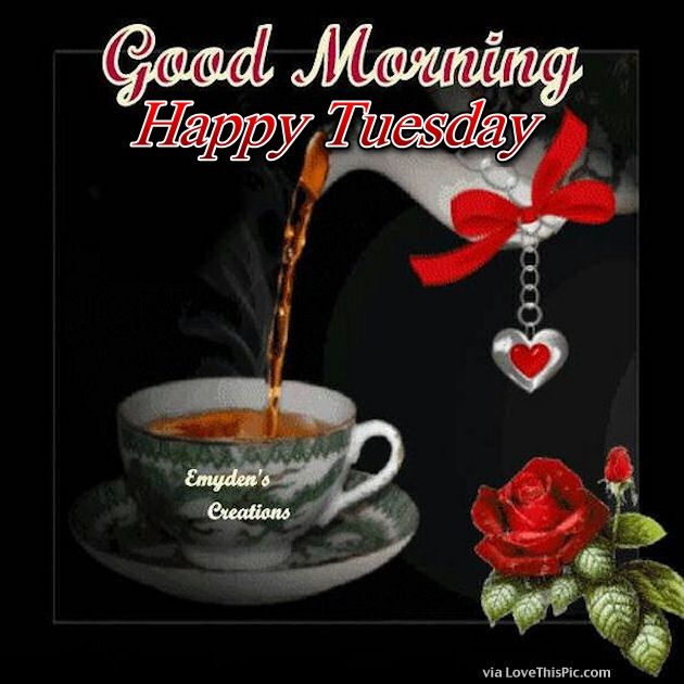 Good Morning Happy Tuesday Image With Tea Pictures, Photos, and Images ...