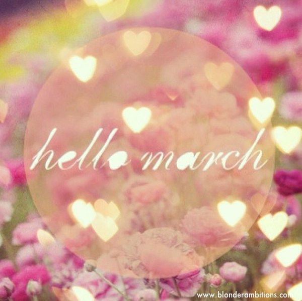 Hello March Quote With Hearts Pictures, Photos, and Images for Facebook ...