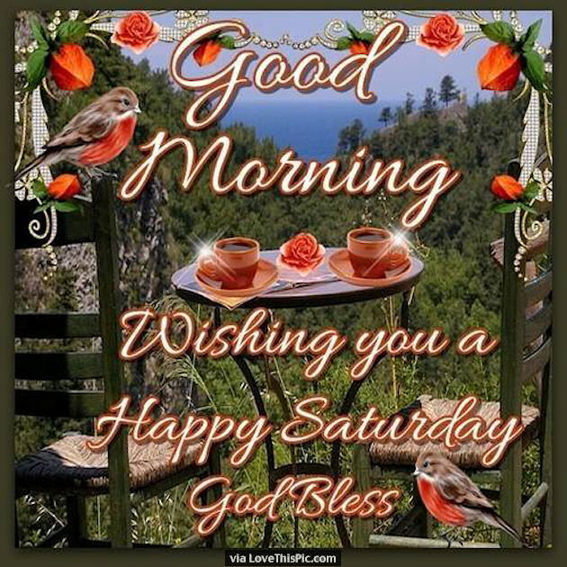 Happy Saturday Everyone