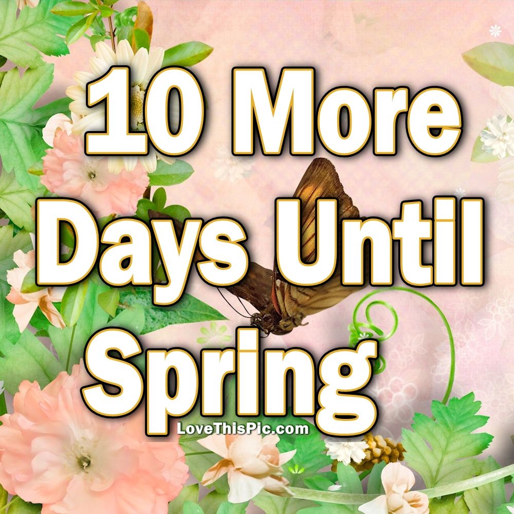 10 More Days Until Spring Pictures Photos And Images For Facebook 
