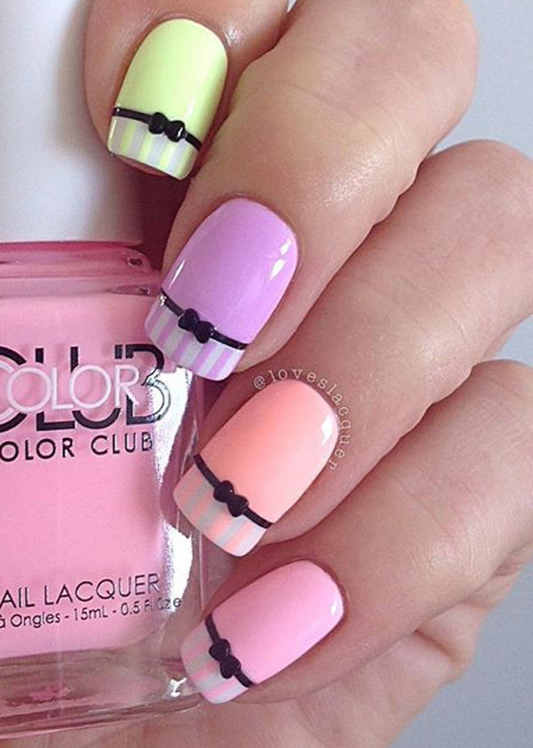 Colorful Bow Nails Pictures, Photos, and Images for Facebook, Tumblr ...