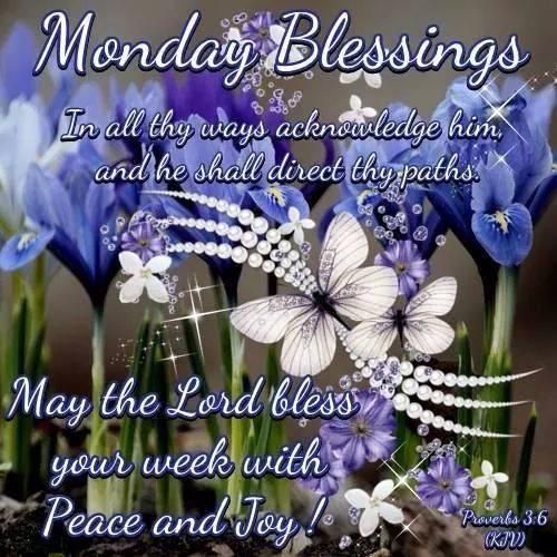 Monday Blessings, May The Lord Bless Your Week With Peace And Joy ...