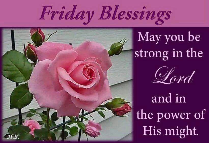 Friday Blessings, May You Be Strong In The Lord And In The Power Of His ...
