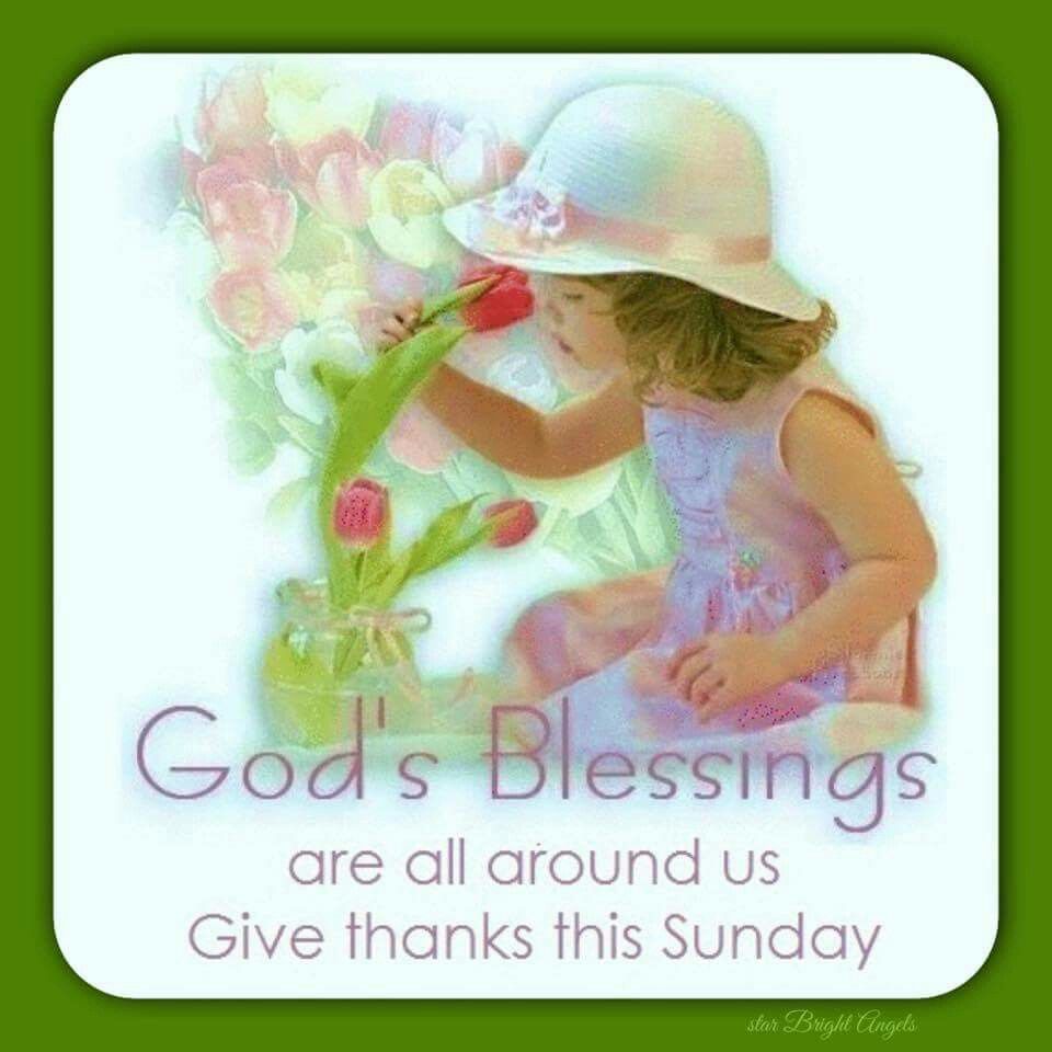 God's Blessings Are All Around Us Give Thanks This Sunday Pictures ...
