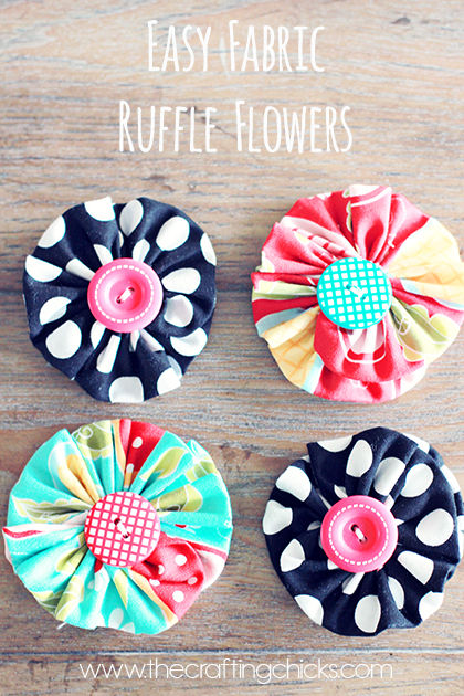 Easy Fabric Ruffle Flowers Pictures, Photos, and Images for Facebook ...