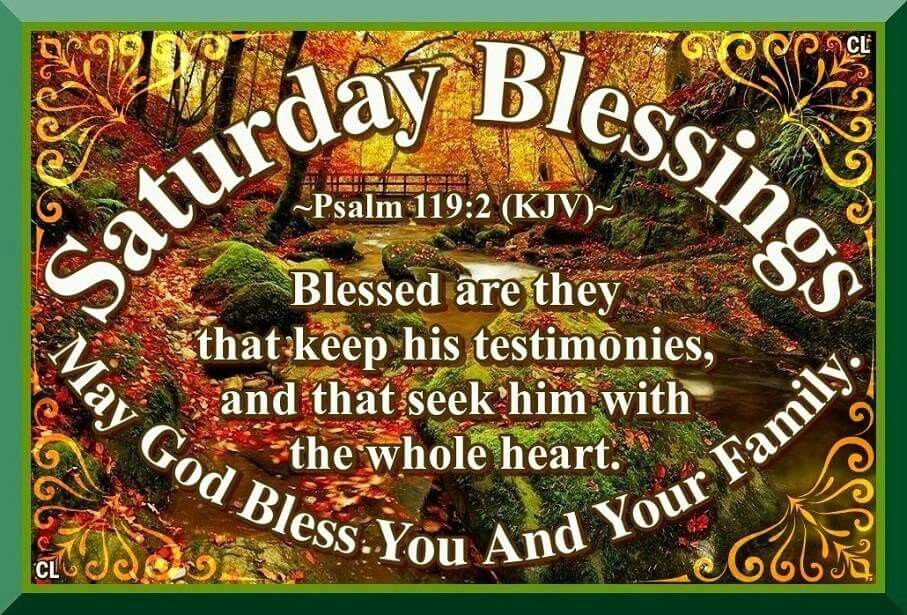 Saturday Blessings, May God Bless You And Your Family Pictures, Photos ...