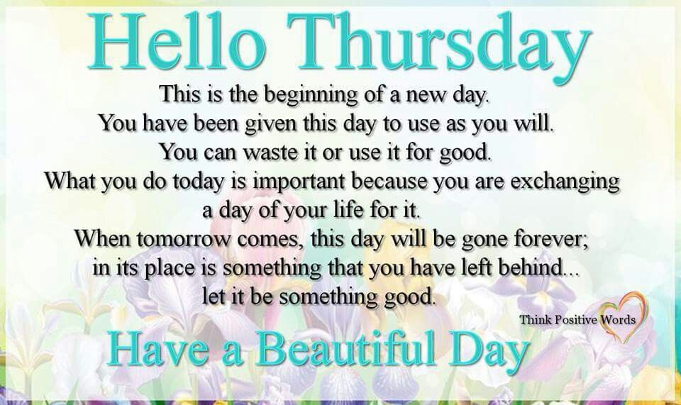 Hello Thursday Pictures, Photos, and Images for Facebook, Tumblr ...