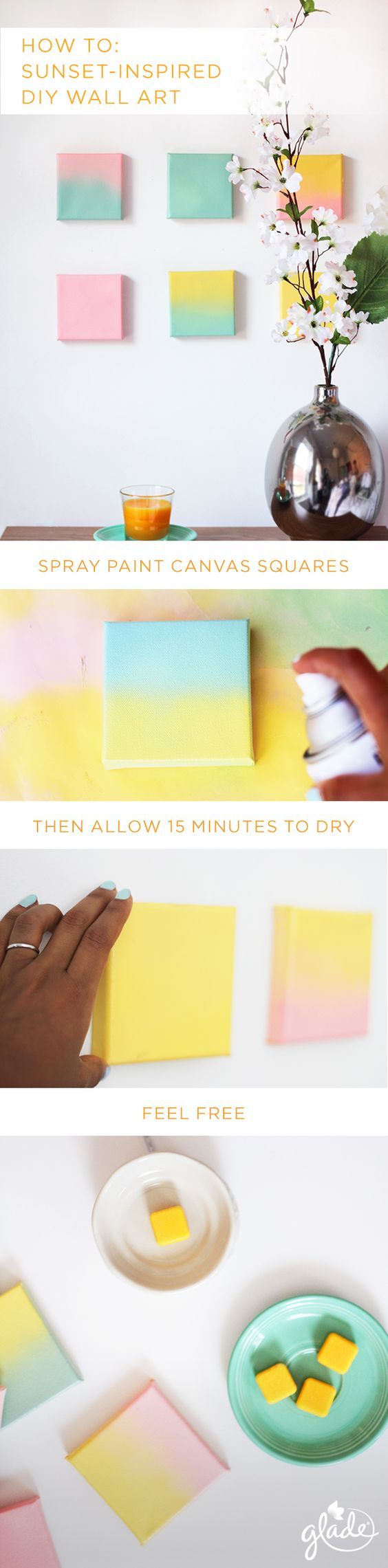 DIY Sunset Inspired Wall Art Pictures, Photos, and Images for Facebook ...