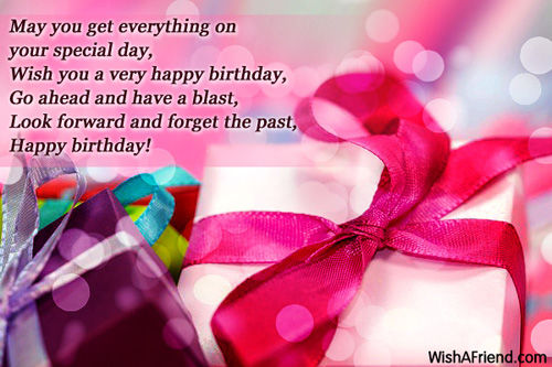 May You Get Everything On Your Special Day, Wish You A Very Happy ...