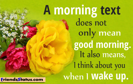 A Morning Text Does Not Only Mean Good Morning. Pictures, Photos, and ...