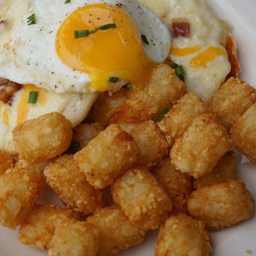 Tater Tots With Fried Eggs Pictures, Photos, and Images for Facebook, Tumblr, Pinterest, and Twitter