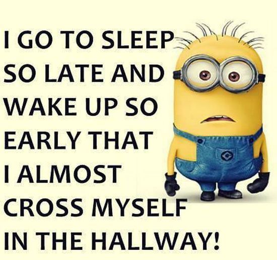 I Go To Sleep So Late And Wake Up So Early That I Almost Cross Myself