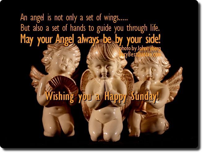May Your Angel Be By Your Side Happy Sunday Pictures, Photos, and ...
