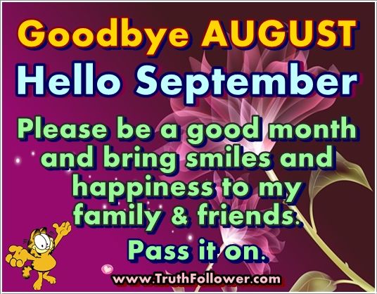 Goodbye August, Hello September Pictures, Photos, and Images for ...