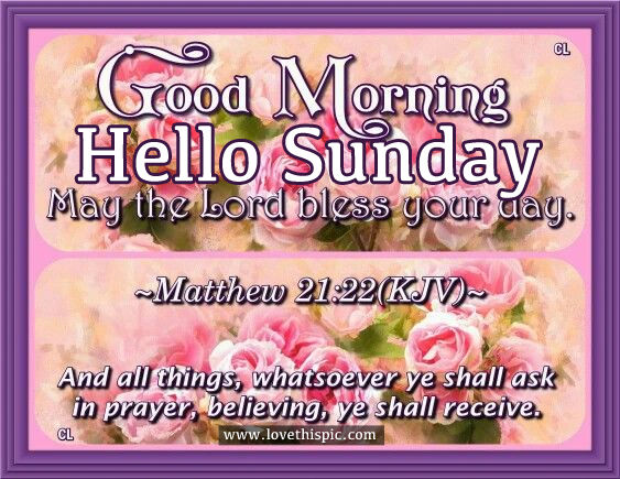 Good Morning, Hello Sunday Pictures, Photos, and Images for Facebook ...
