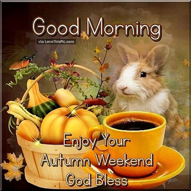 Good Morning Enjoy Your Autumn Weekend Pictures, Photos, and Images for ...