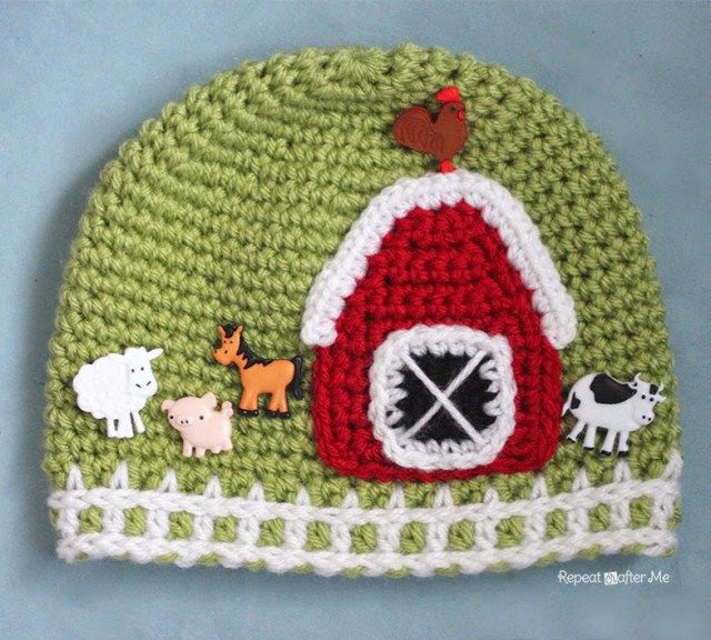 Crochet Farm Hat With Picket Fence Pictures, Photos, and Images for ...