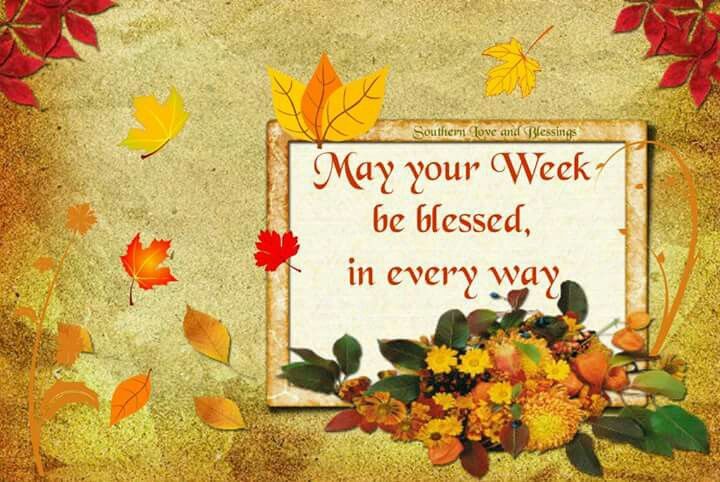 Have A Blessed Week Fall