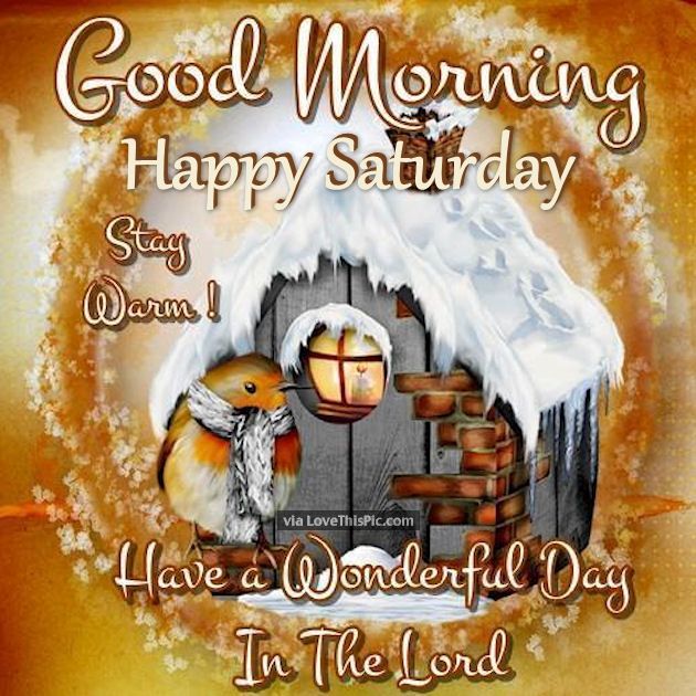 Happy Saturday Stay Warm