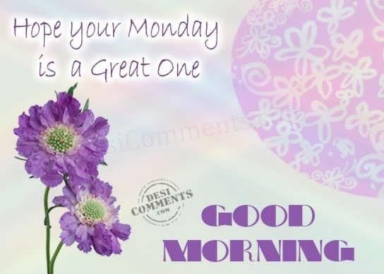 Hope Your Monday Is A Great One, Good Morning Pictures, Photos, and ...