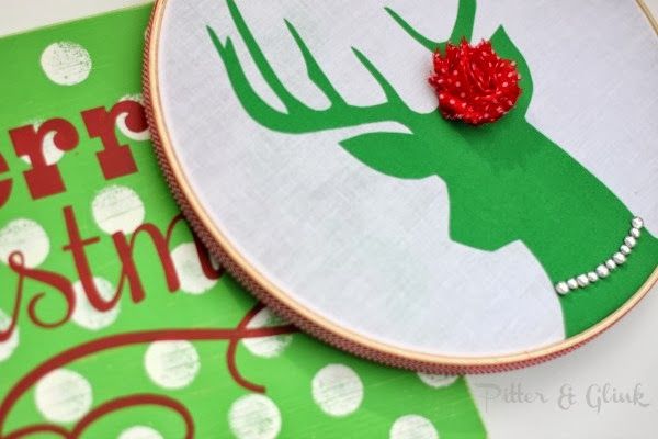 Reindeer Silhouette Embroidery Hoop Art Pictures, Photos, and Images ...