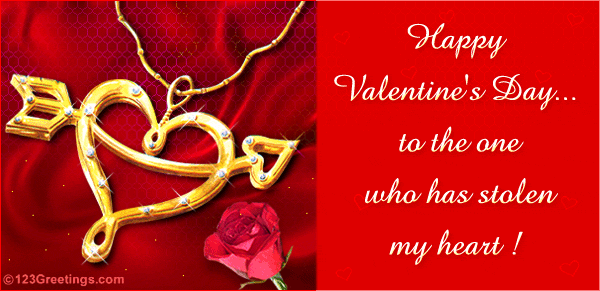 Happy Valentine's Day To The One Who Has Stolen My Heart Pictures ...