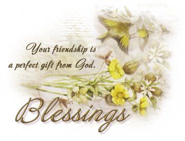 Your Friendship Is A Perfect Gift From God...Blessings Pictures, Photos ...