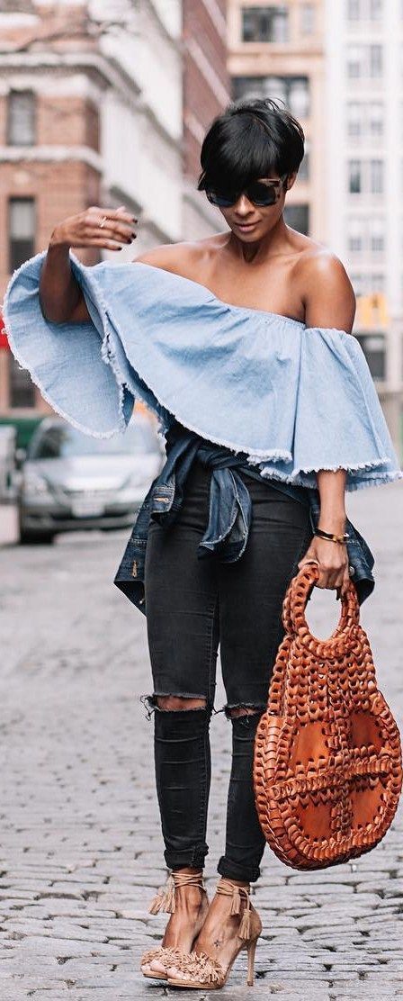 Boho Back & Denim Ruffle Top Pictures, Photos, and Images for Facebook ...