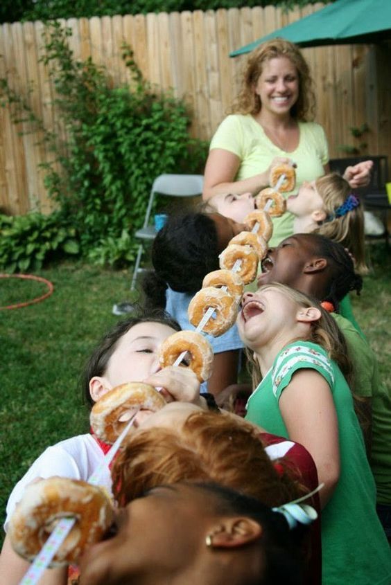 Donut Eating Contest - Party Idea Pictures, Photos, and Images for ...