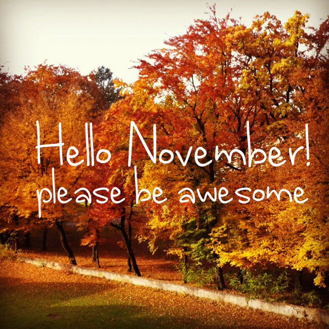 Dear November Be Awesome