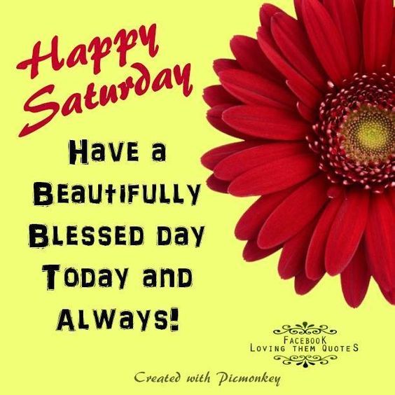 Happy Saturday, Have A Beautifully Blessed Day Today And Always ...