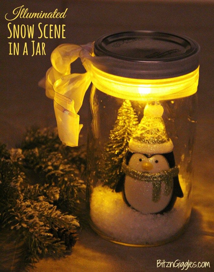 Illuminated Snow Scene In A Jar Pictures, Photos, and Images for ...