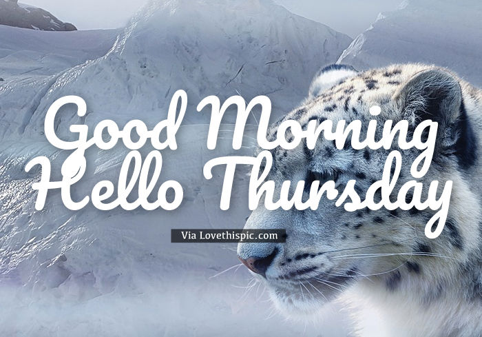 Winter Snow Hello Thursday Pictures, Photos, and Images for Facebook ...