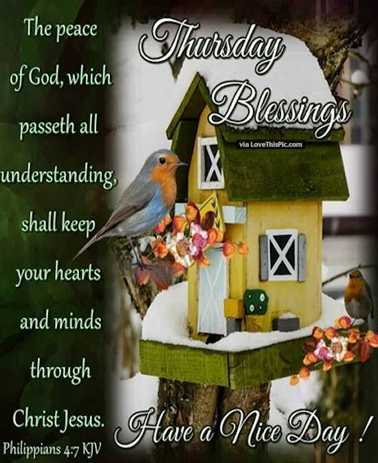 The Peace Of God Thursday Blessings Pictures, Photos, and Images for ...