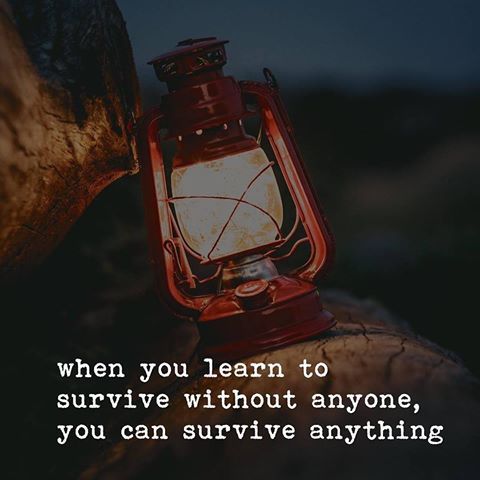 When You Learn To Survive Without Anyone, You Can Survive Anything ...