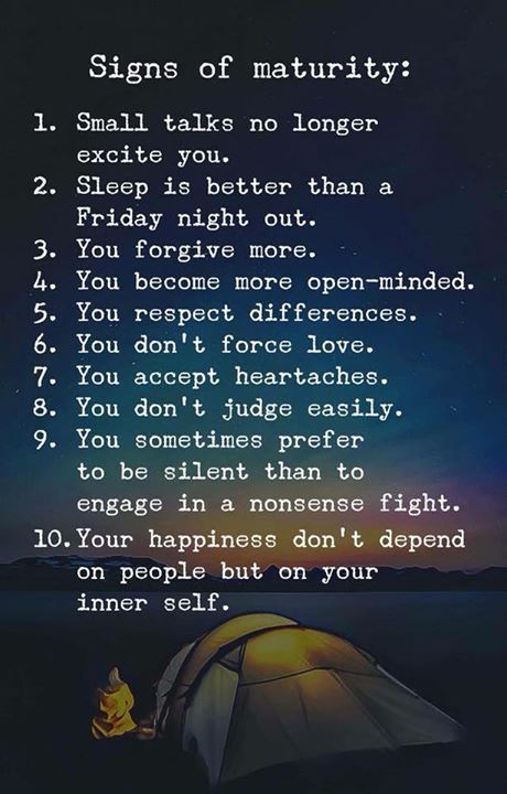 Signs Of Maturity Pictures, Photos, and Images for Facebook, Tumblr ...